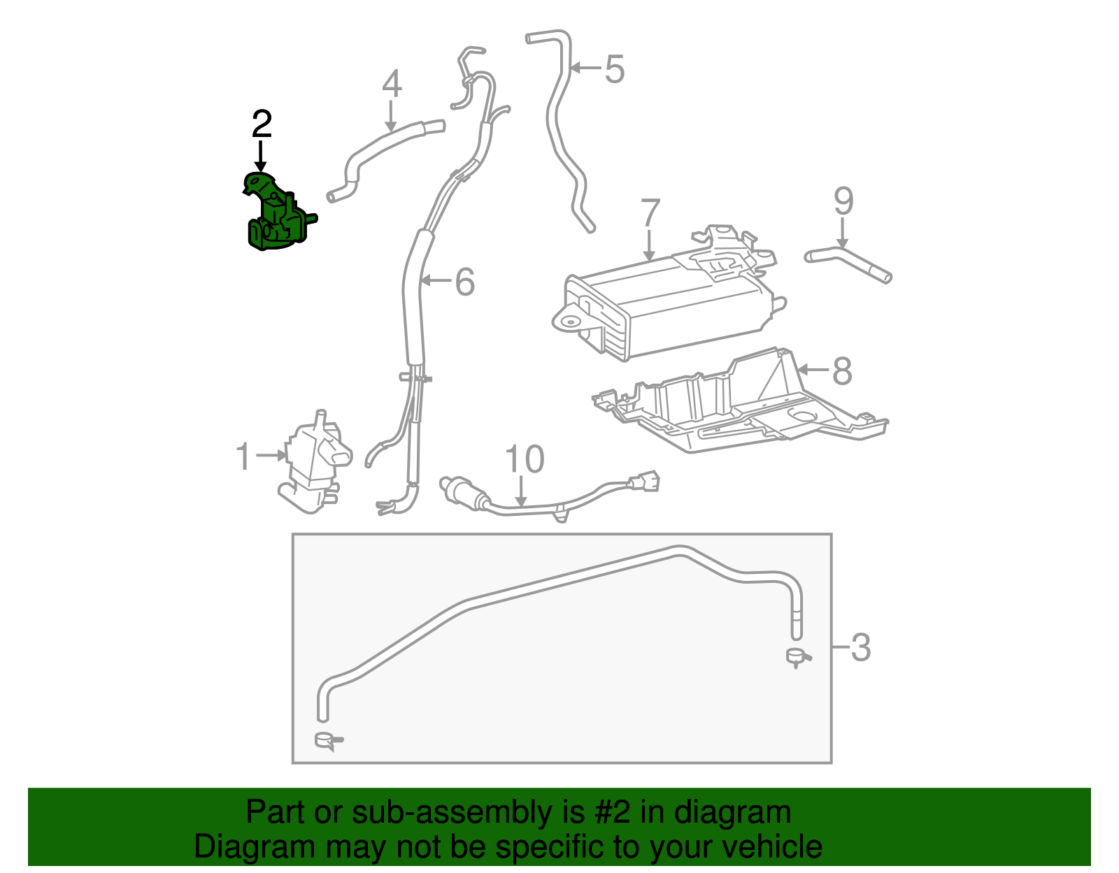 25860-46010 - Vacuum Valve - 2006-2020 Toyota | Toyota Parts Delivered
