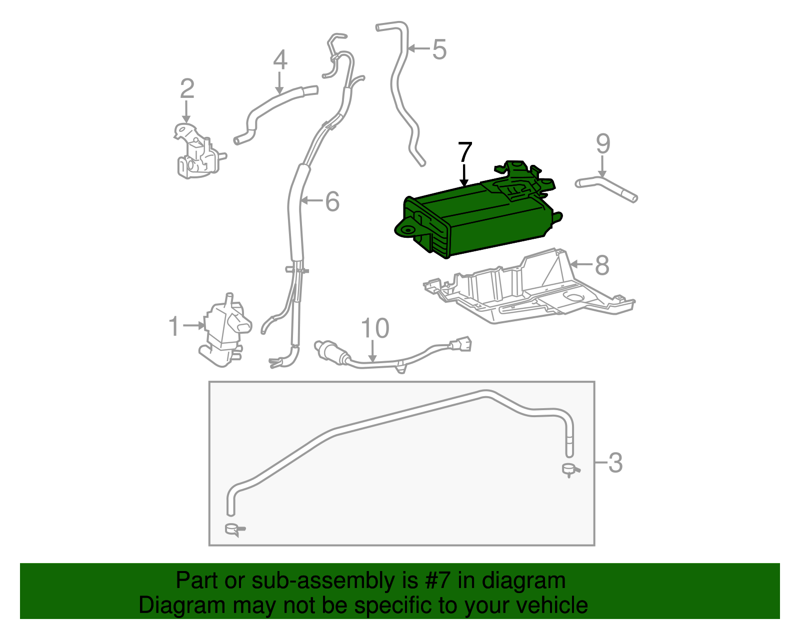 77740-08080 - 2017-2020 Toyota Sienna - Vapor Canister | Toyota Parts ...