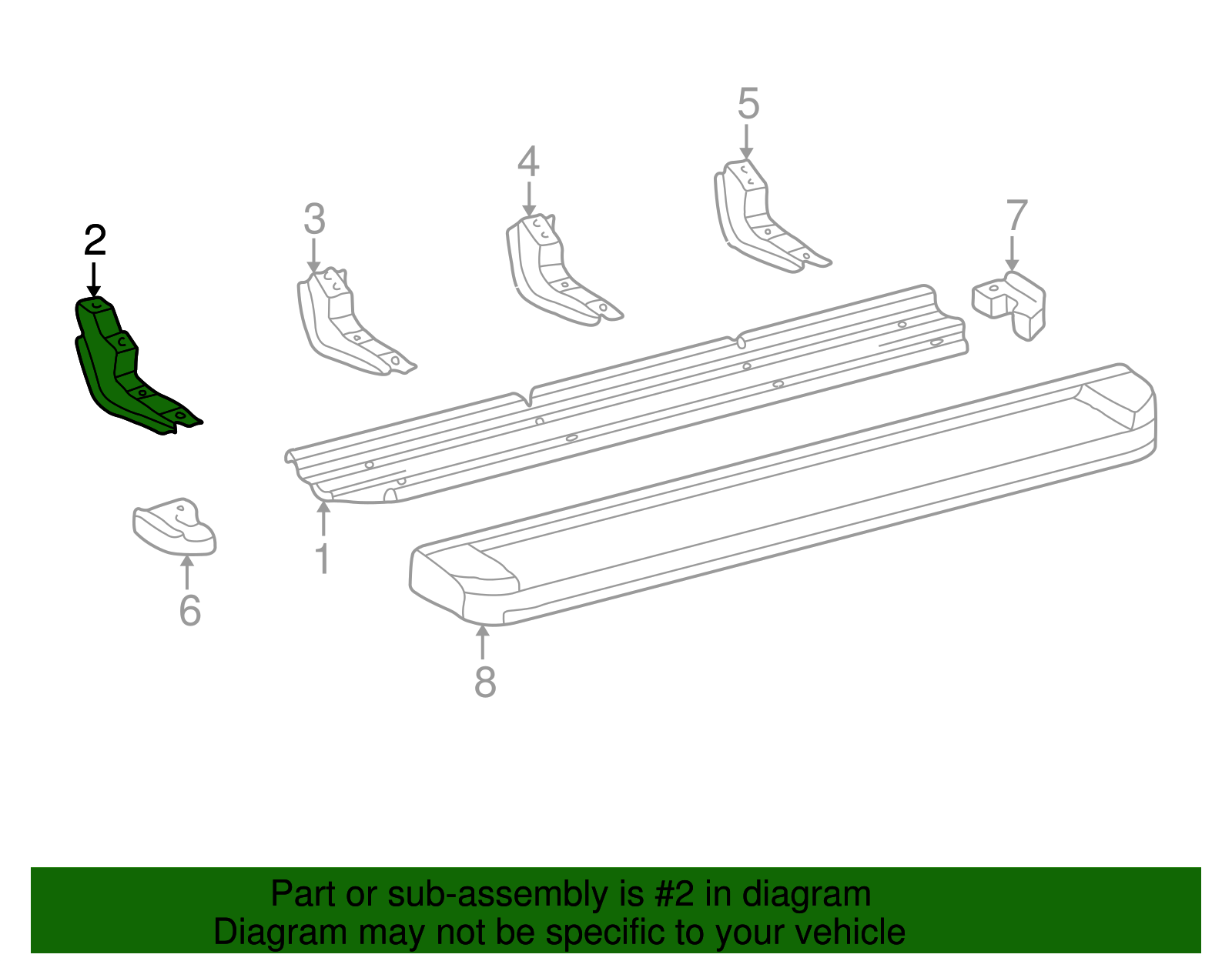 51793-0C010 - 2001-2007 Toyota - Running Board Mount Bracket | Sparks Parts