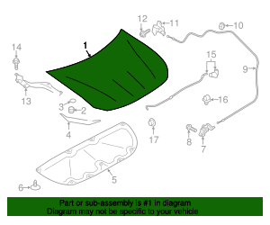 57229CA0009P - Hood 2013-2020 Subaru BRZ | Subaru Direct Wholesale
