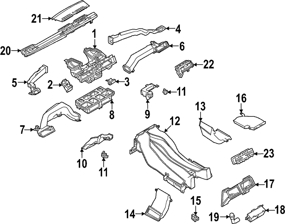 2022-2023 Land Rover Defroster Grille LR185512 | OEM Parts Online