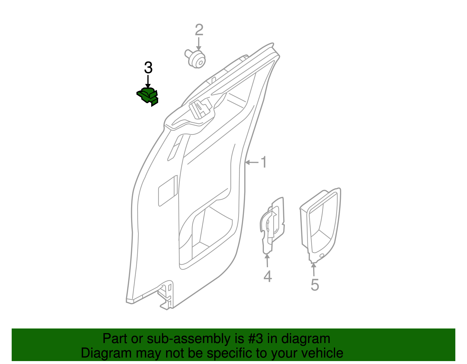 1993-2025 Nissan Side Trim Panel Retainer Clip 01554-00181 | Burien ...