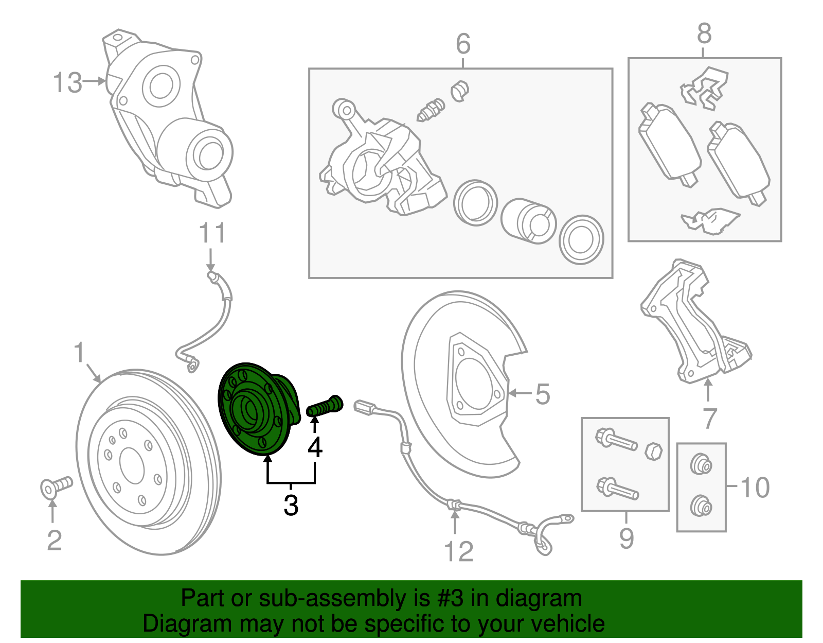 2017-2025 GM Hub Assembly 13552420 | Partners Chevy