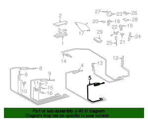230-800-09-72 - Convertible Top Hydraulic Cylinder 2003-2012 Mercedes ...