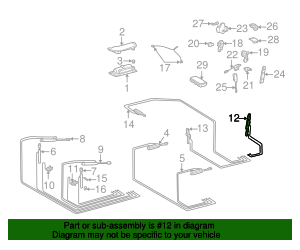 2003-2012 Mercedes-Benz Convertible Top Hydraulic Cylinder 230-800-13 ...