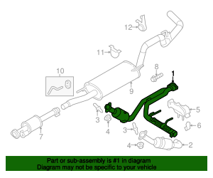 2011-2014 Ford F-150 Catalytic Converter - Passenger Side (RH) BL3Z ...