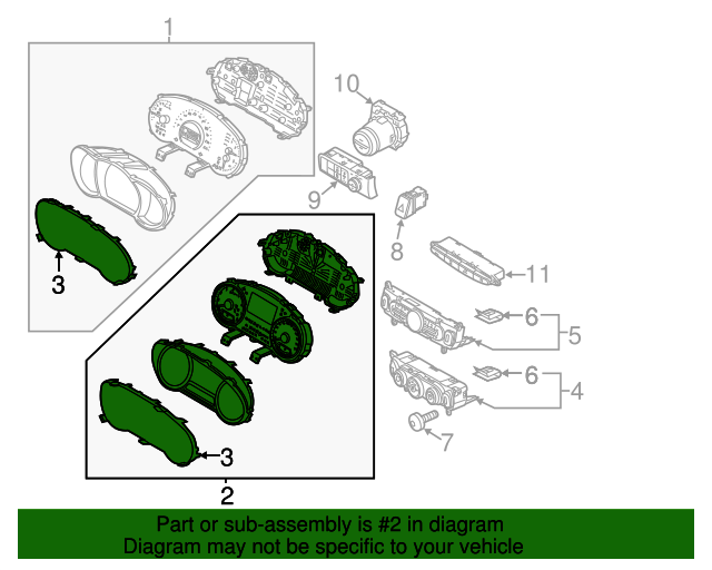 94016-B2510 - Cluster Assembly 2014-2016 Kia Soul | Kia.Parts Store