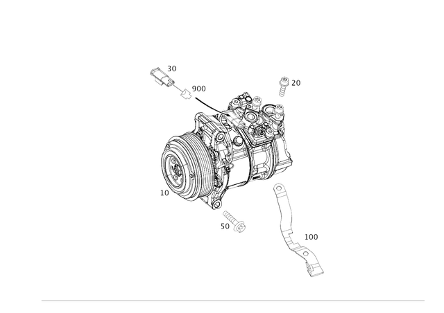 Remanufactured Refrigerant Compressor 000-830-47-02-80 | German Auto ...