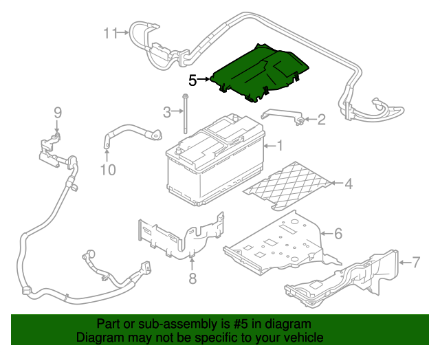 2014-2016 Land Rover LR4 Battery Cover LR066540 | JaguarParts.com
