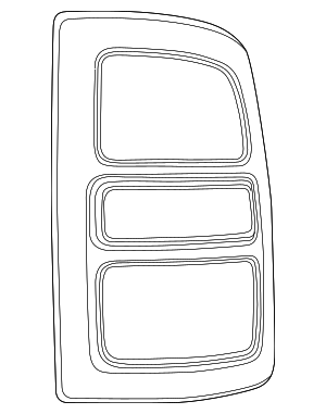2019 Ram Tail Lamp Assembly - Driver's Side (LH) 68361715AD ...