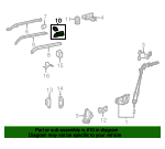 Genuine Toyota Sliding Door Track Bracket (Left) part# 68374-08020 for ...