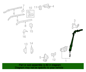 2011-2020 Toyota Sienna Power Sliding Door Motor Bracket (Right) 85015 ...