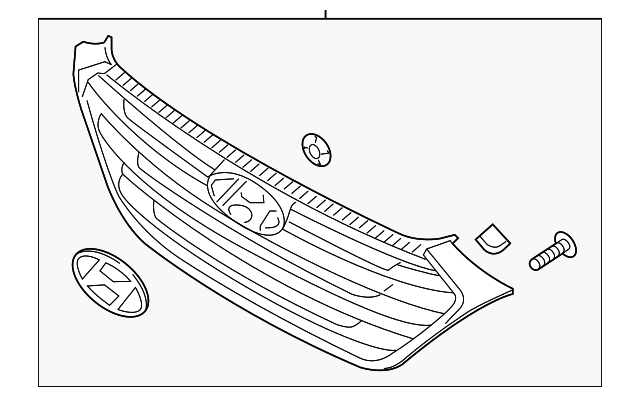 86350-D3000-GAL - Upper Grille - 2017-2018 Hyundai Tucson | World OEM ...
