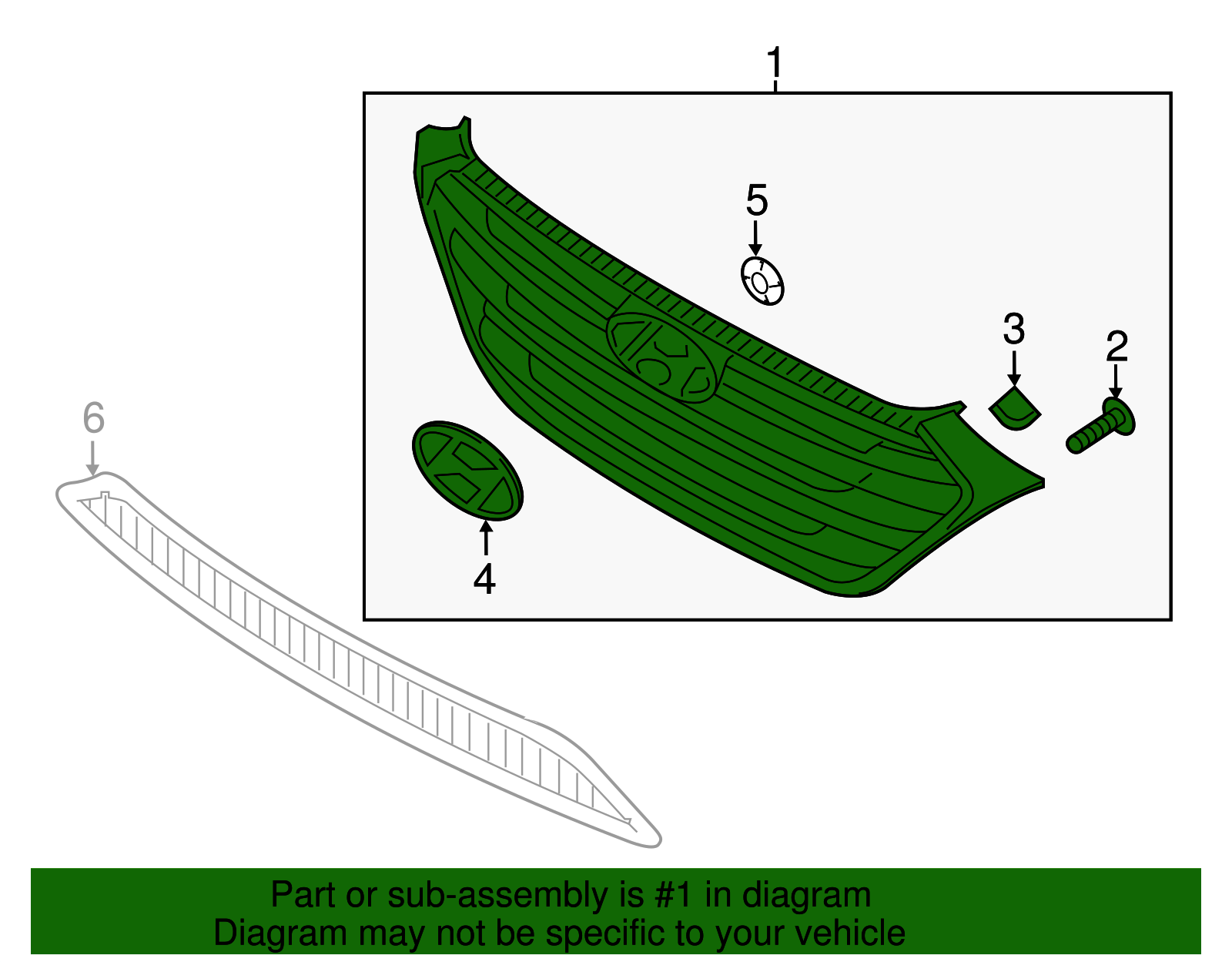 2016 Hyundai Tucson Upper Grille 86350-D3000-RAM | OEM Parts Online