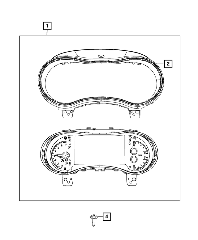 MOPAR GENUINE CLUSTER VISOR - 68368595AA - 68368595AA | Mopar Online Parts