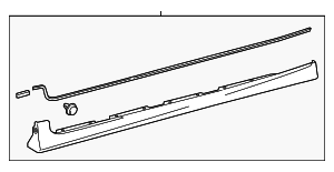 75860-12060-A1 - Rocker Molding 2016-2018 Toyota | Group 1 Auto Parts
