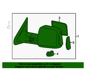 2007-2021 Toyota Tundra Door Mirror Left, Front Left 87940-0C221 | OEM ...