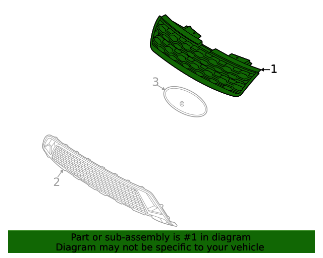 LR174248 - Grille 2020-2023 Land Rover Discovery Sport ...
