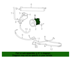 2005-2010 Jeep Power Steering Pump 52089883AD | TascaParts.com