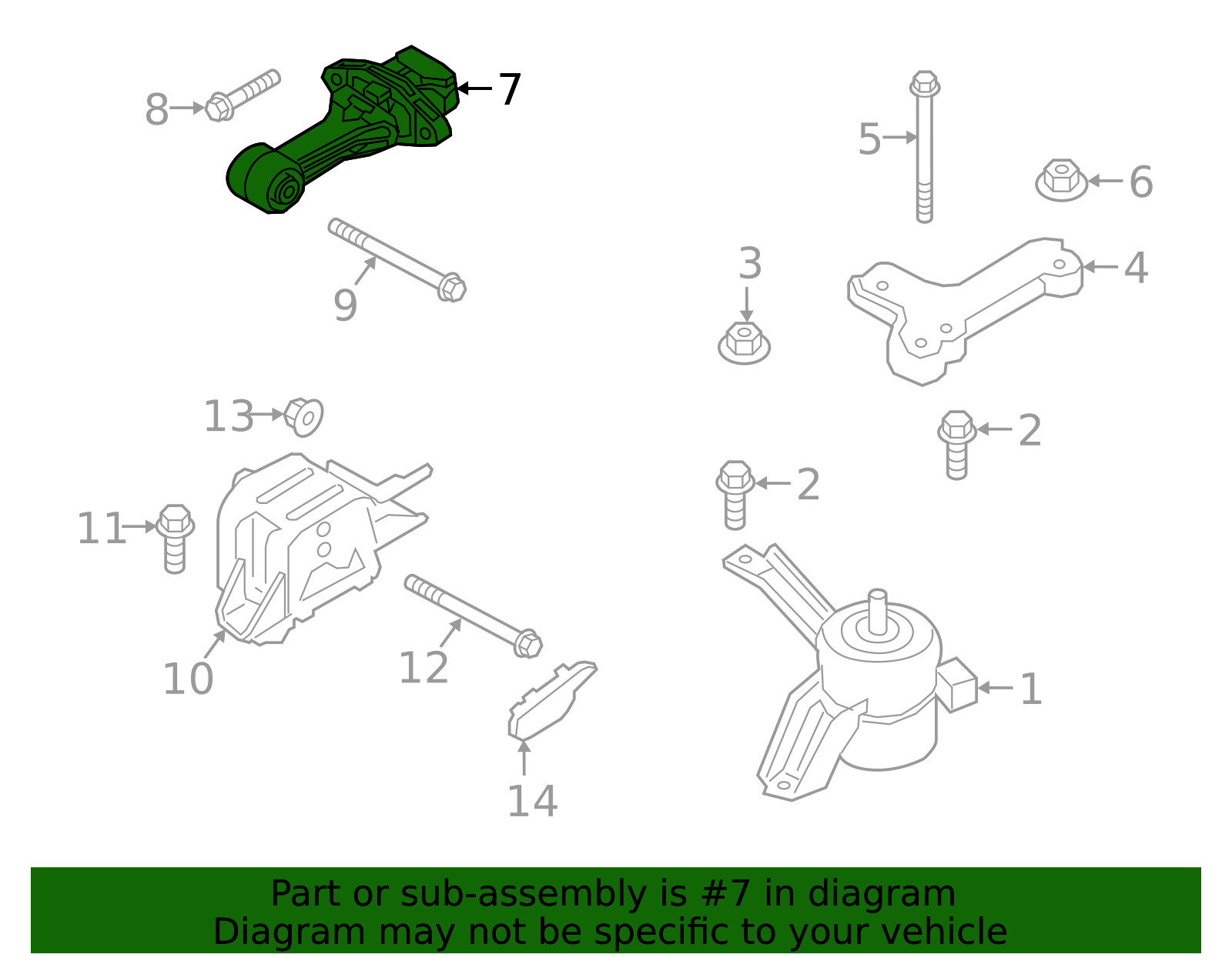 2020-2023 Kia Rio | Torque Arm | 21950-H8100 | Kia Auto Parts