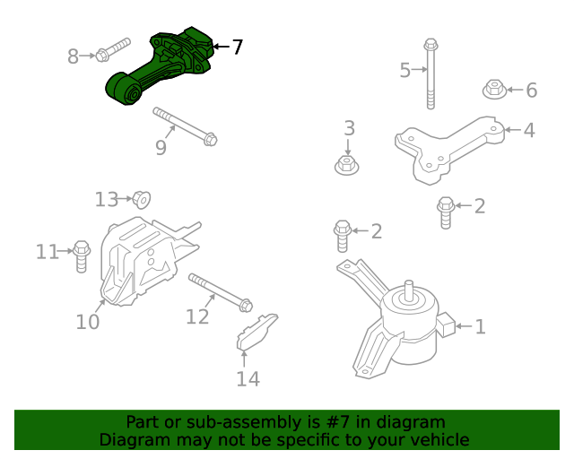 21950-H8100 - Torque Arm - 2020-2023 Kia Rio | Kia Auto Parts
