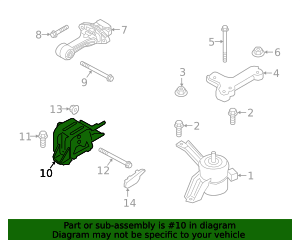21830-H8110 - Trans Mount 2018-2021 Kia Rio | Kia.Parts Store