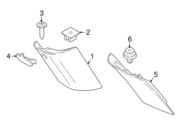 51-43-7-402-904 - Cover, column D, right 2016-2023 Mini Cooper Clubman ...