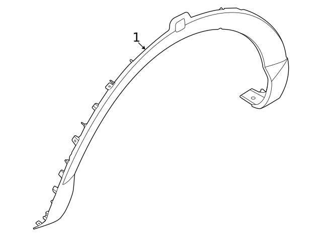 Genuine Wheel Opening Molding for 2022-2024 Hyundai Santa Cruz | Part ...
