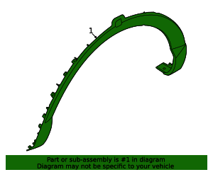 87712-K5000-CA - Wheel Arch Molding 2022-2024 Hyundai Santa Cruz ...