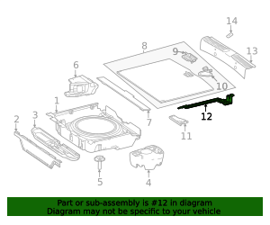 167-680-98-06 - Bumper Cover Bracket 2021-2023 Mercedes-Benz ...