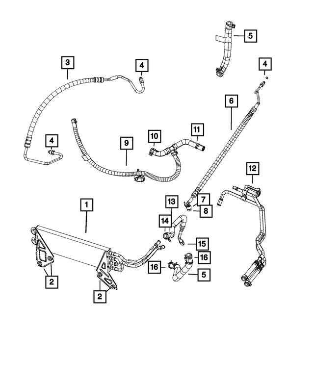 2019-2024 Ram Power Steering Return Hose 68402331AF | My Mopar Parts