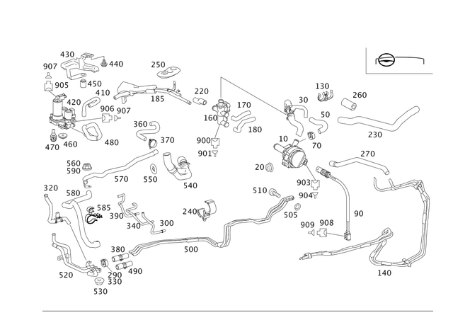 221-832-23-94 - Hose 1954-2025 Mercedes-Benz | Mercedes-Benz USA Parts