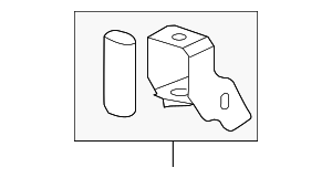 2011-2014 GM Front Bumper Impact Bar Bracket 20966182 GM ...