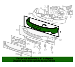 2011-2014 GM Bright Chrome Front Bumper Impact Bar 25832522 GM ...