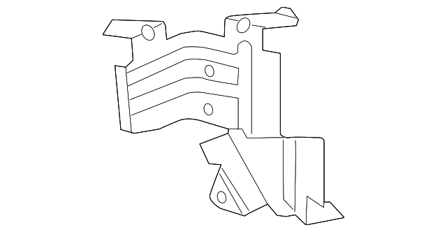 2011-2014 GMC Front Driver Side Bumper Impact Bar Outer Bracket ...