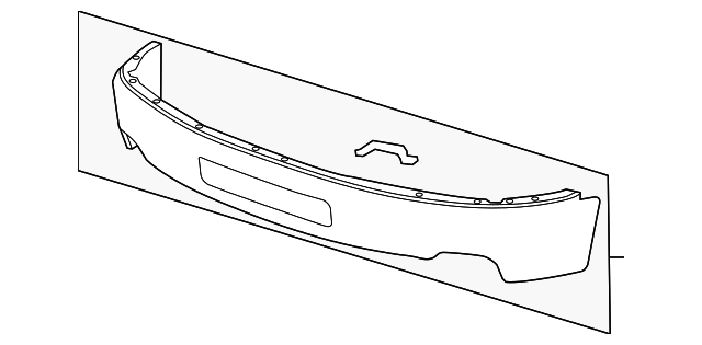 2011-2014 GM Bright Chrome Front Bumper Impact Bar 25832522 GM ...