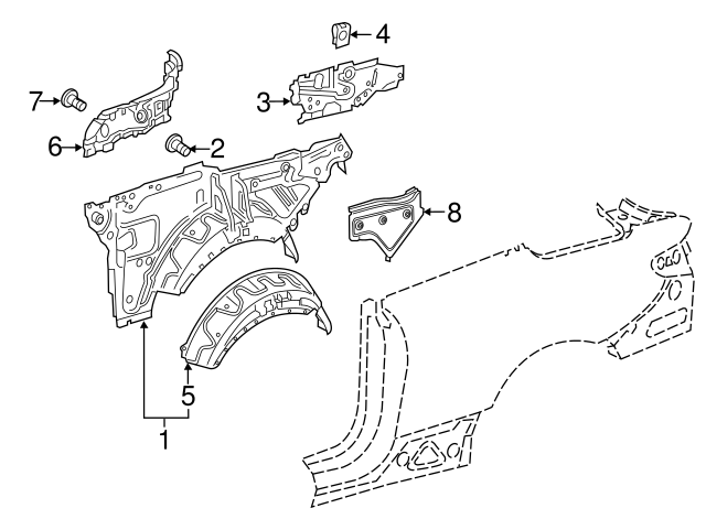 238-630-91-01 - Outer Wheelhouse 2018-2020 Mercedes-Benz | Mercedes ...