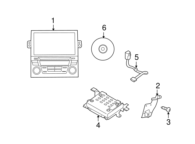 2010-2014 Subaru Display System 86271AJ60B | Subaru Parts Store