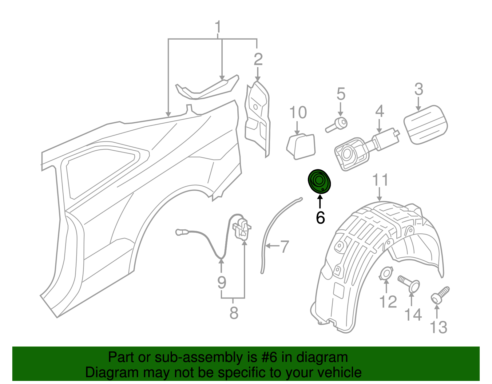2013-2015 Audi RS5 | Fuel Tank Cap Tether | 8T0-809-933-B | European ...