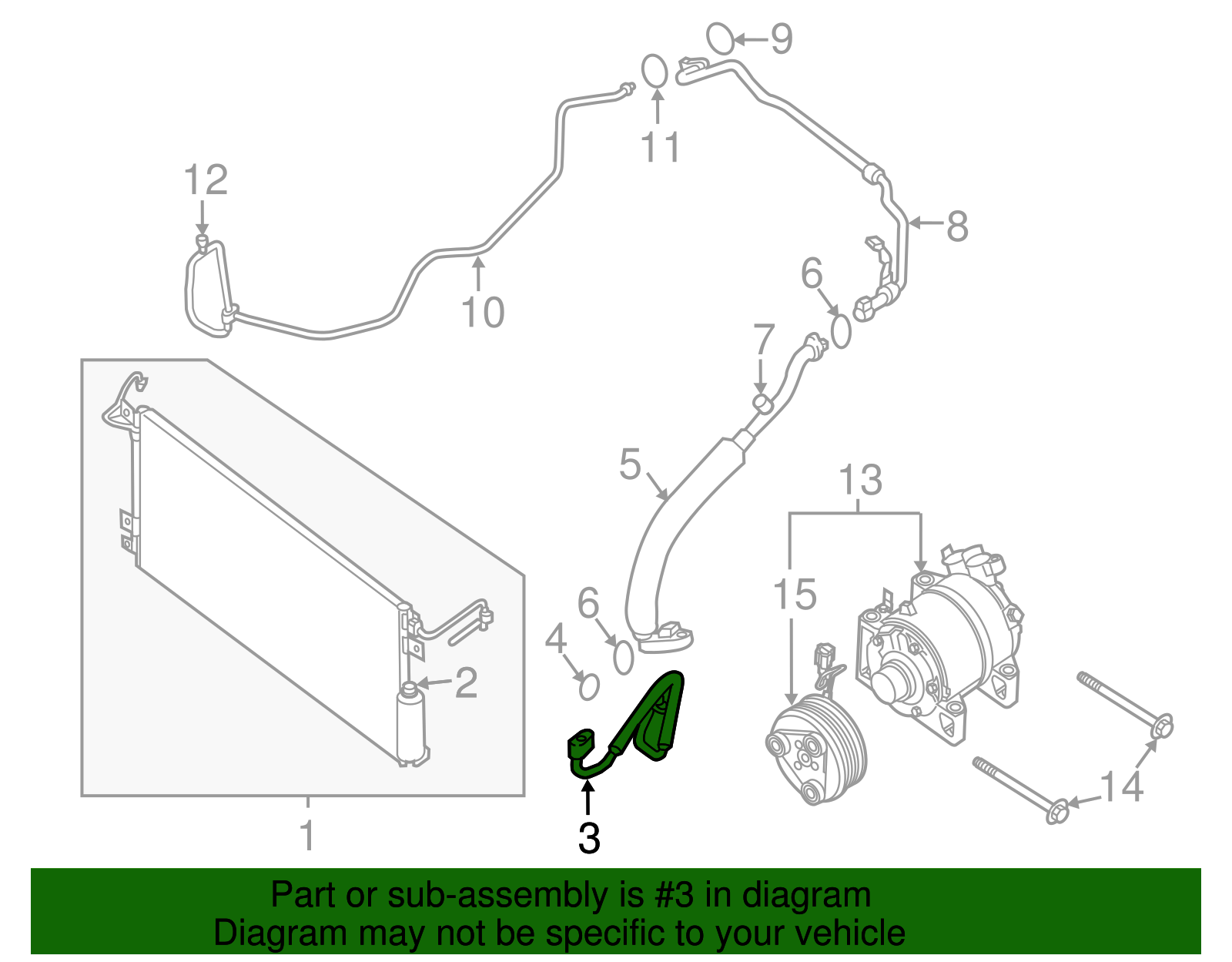 2012-2021 Nissan Discharge Hose 92490-1PE0B | Ziegler Nissan of Orland Park