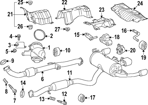 Exhaust Components for 2023 Toyota GR Corolla | Toyota Parts Center