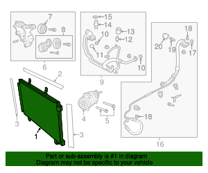 2011-2013 Chevrolet Caprice Condenser Assembly 92251626 | TascaParts.com