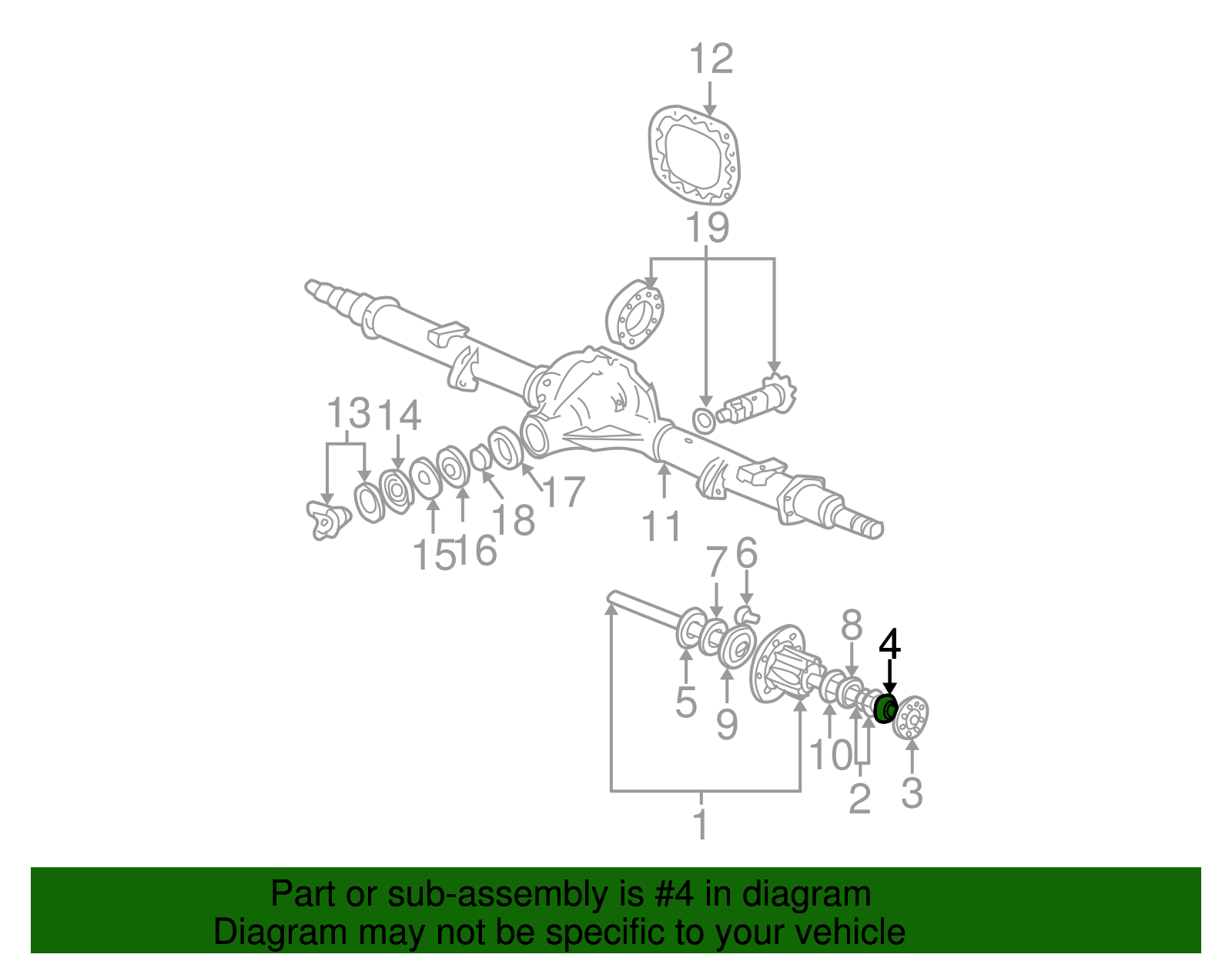 1999-2022 Ford Axle Shaft O-Ring E5TZ-4A331-A | OEM Parts Online