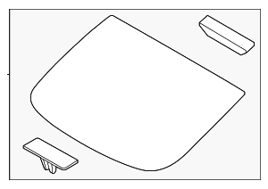 87110-L2510 - Back Glass 2025 Kia K5 | Kia.Parts Store