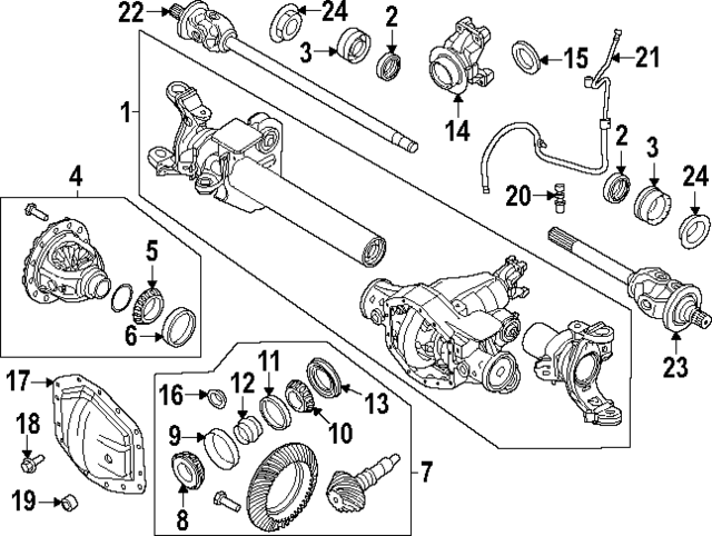 2023-2024 Ford Axle Housing Guide 8C3Z-3T695-A | Varsity Ford