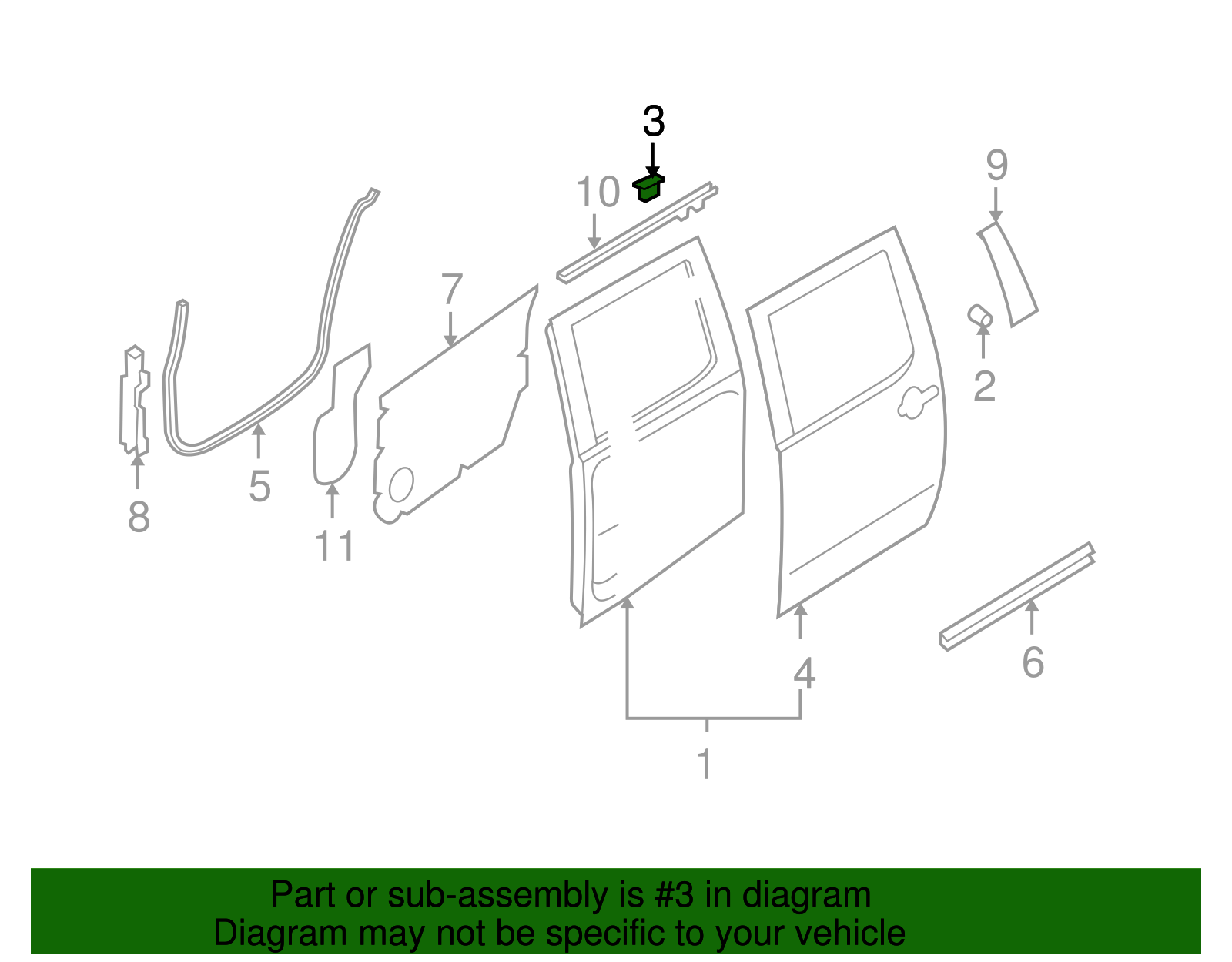 1993-2024 Nissan Door Shell Grommet 80874-10Y00 | QuirkParts