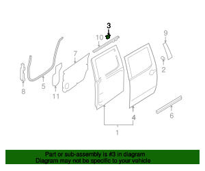 1993-2024 Nissan Door Shell Grommet 80874-10Y00 | QuirkParts