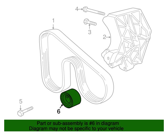 11282245087 - 1994-2002 BMW Adjusting Pulley H6410D (11-28-2-245-087 ...