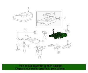 15822924 GM Cushion Frame | GM Parts Store