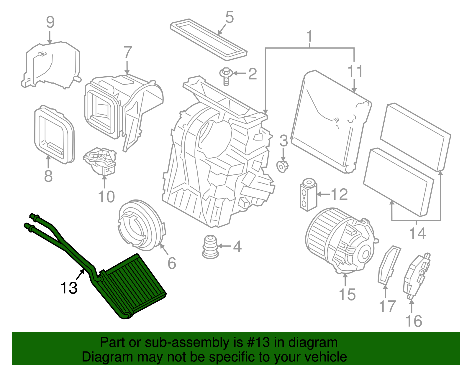 64-11-9-297-754 - Heater Core - 2014-2021 BMW | Buy BMW Parts Now